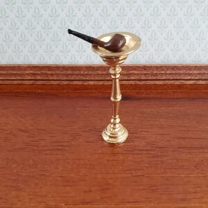 Dollhouse Miniature Smoking Pipe Classic Style Painted Metal 1:12 Scale ...