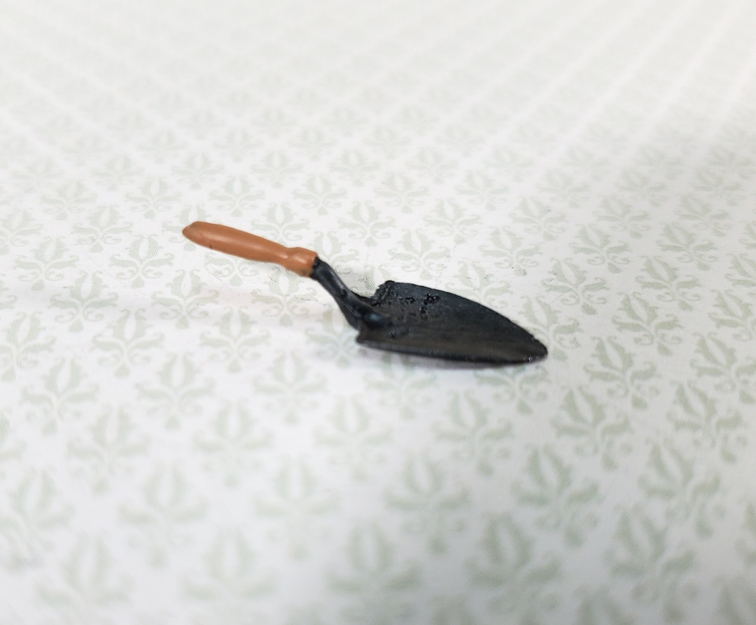 Dollhouse Hand Trowel Metal 1:12 Scale Miniature Garden Tool Small ...