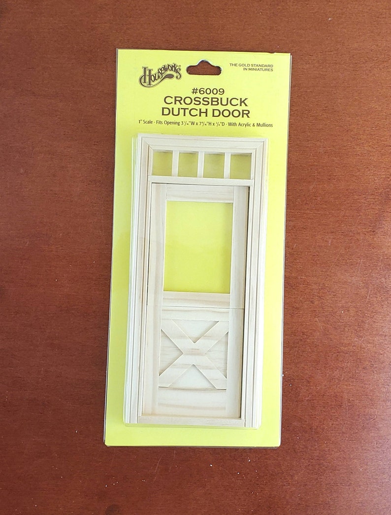 Dollhouse Miniature Exterior Door Crossbuck Dutch Door 1:12 - Etsy