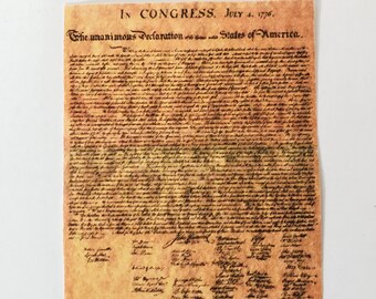 Declaration of Independence | Etsy