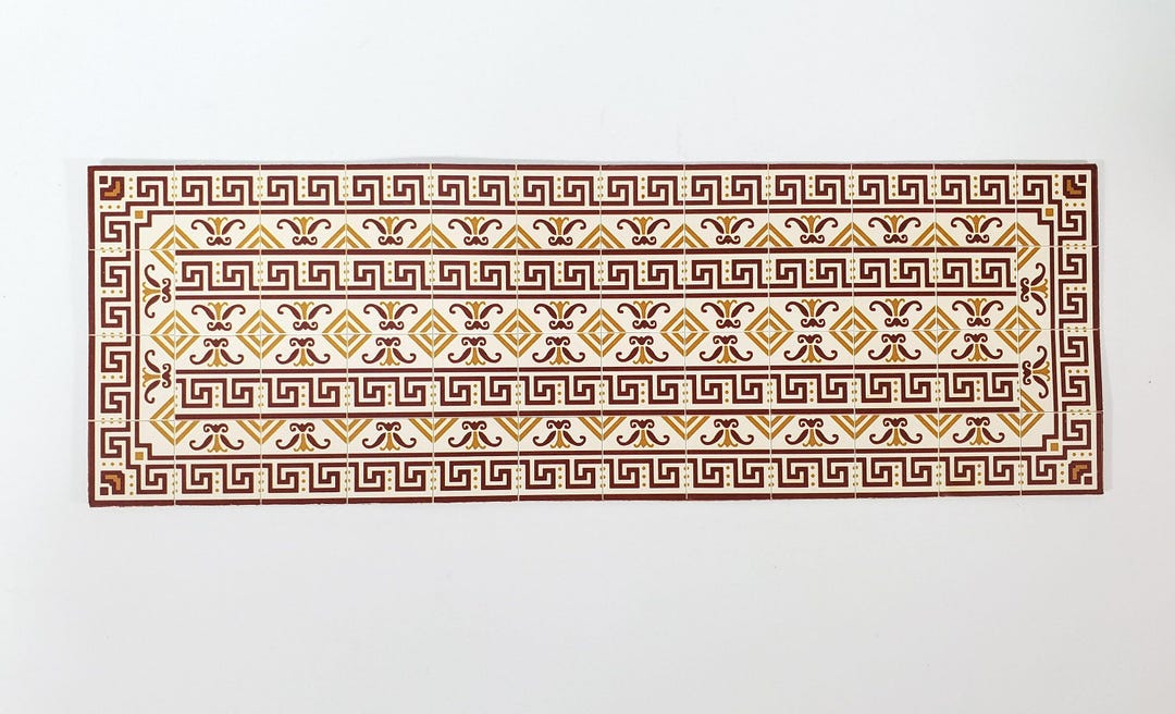Dollhouse Border Tile Flooring Sheet 1:12 Scale by World Model WM34180 ...
