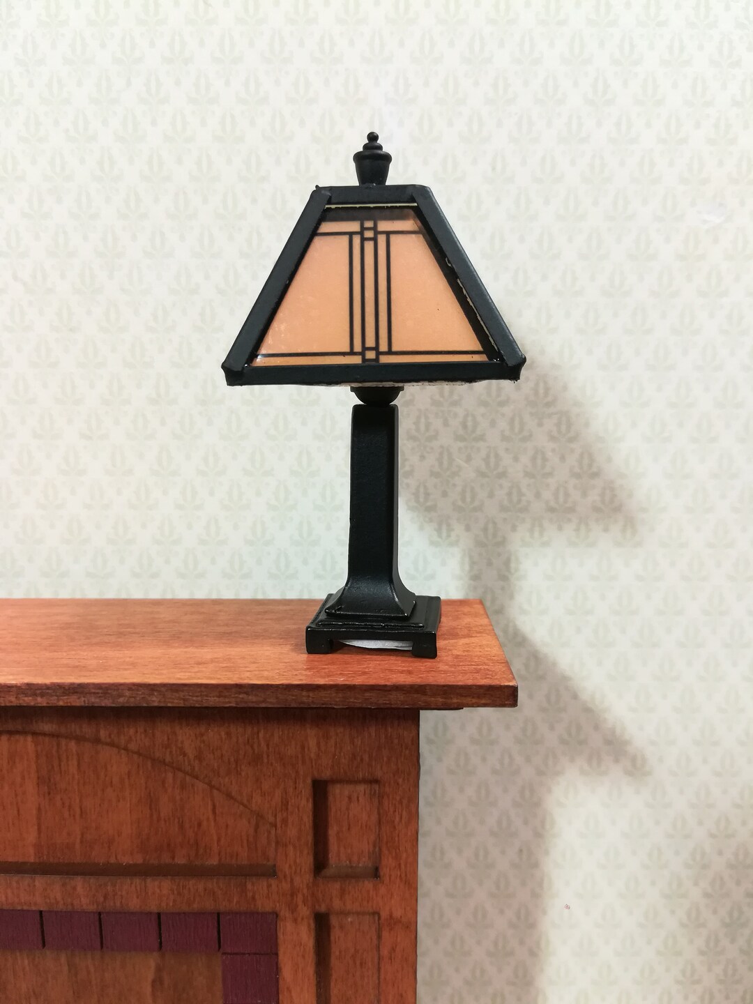 Dollhouse Miniature Lamp Arts & Crafts Craftsman Style 1:12 Scale 12 ...