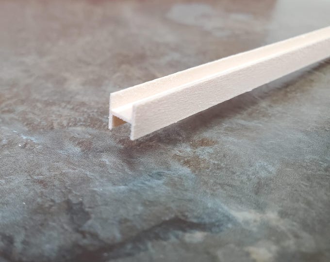Tiny I-beam H-beam Wood Trim Molding 1/4" X 1/4" X 18" Long NE556 Scale ...