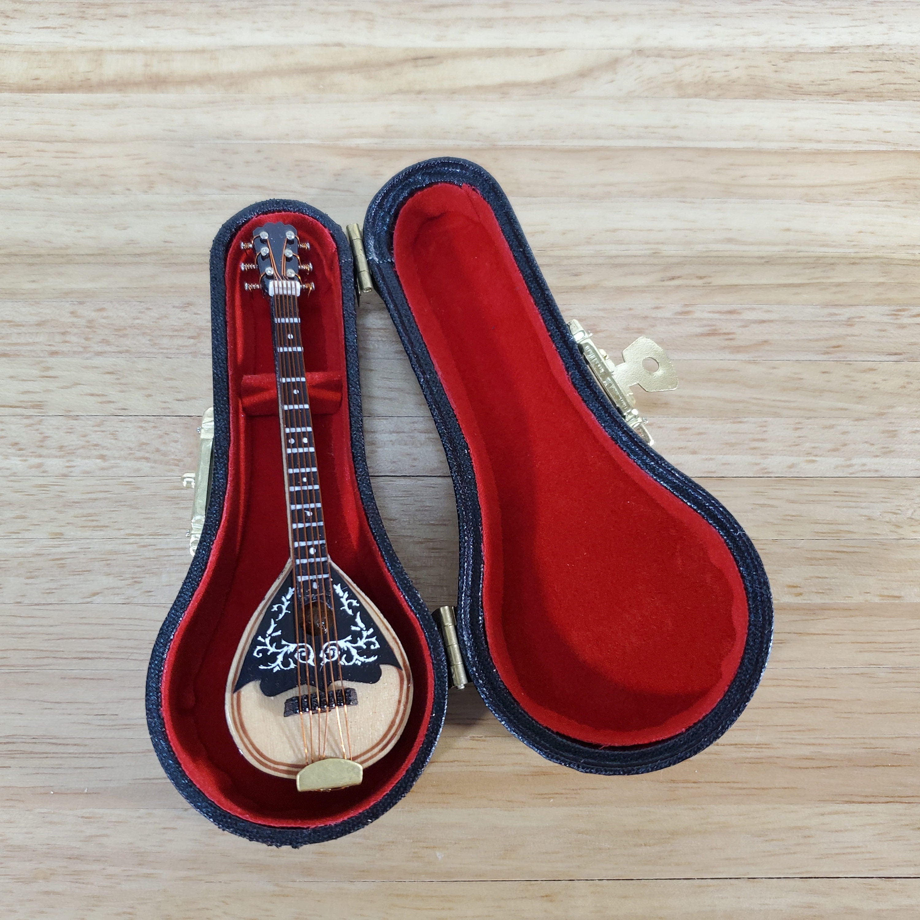 Miniature Mandolin Instrument With Case Wood 4 Fits 1:6 - Etsy