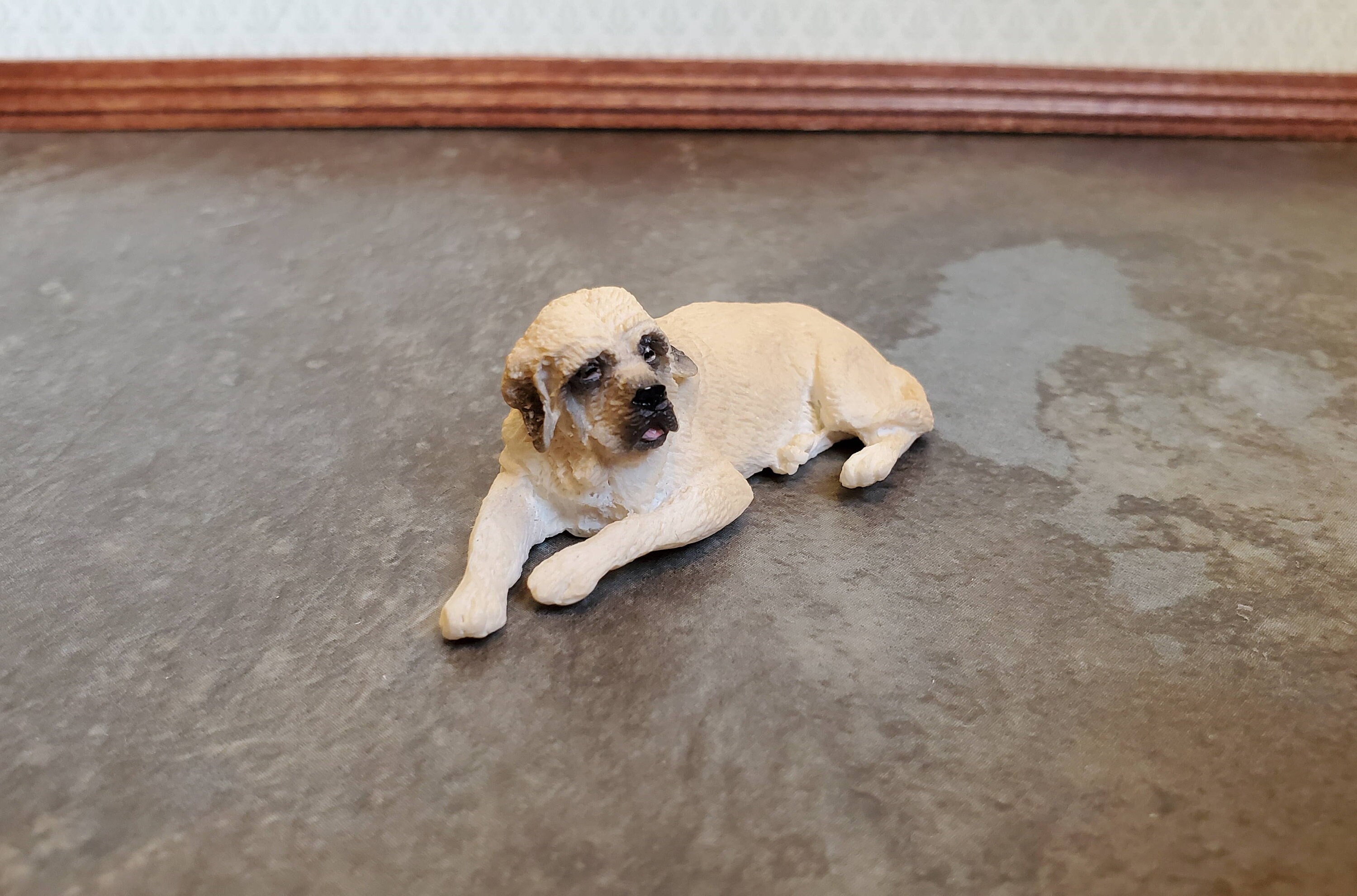 Dollhouse Miniature 1:24 Half Scale Dog Mastiff Laying Pets | Etsy