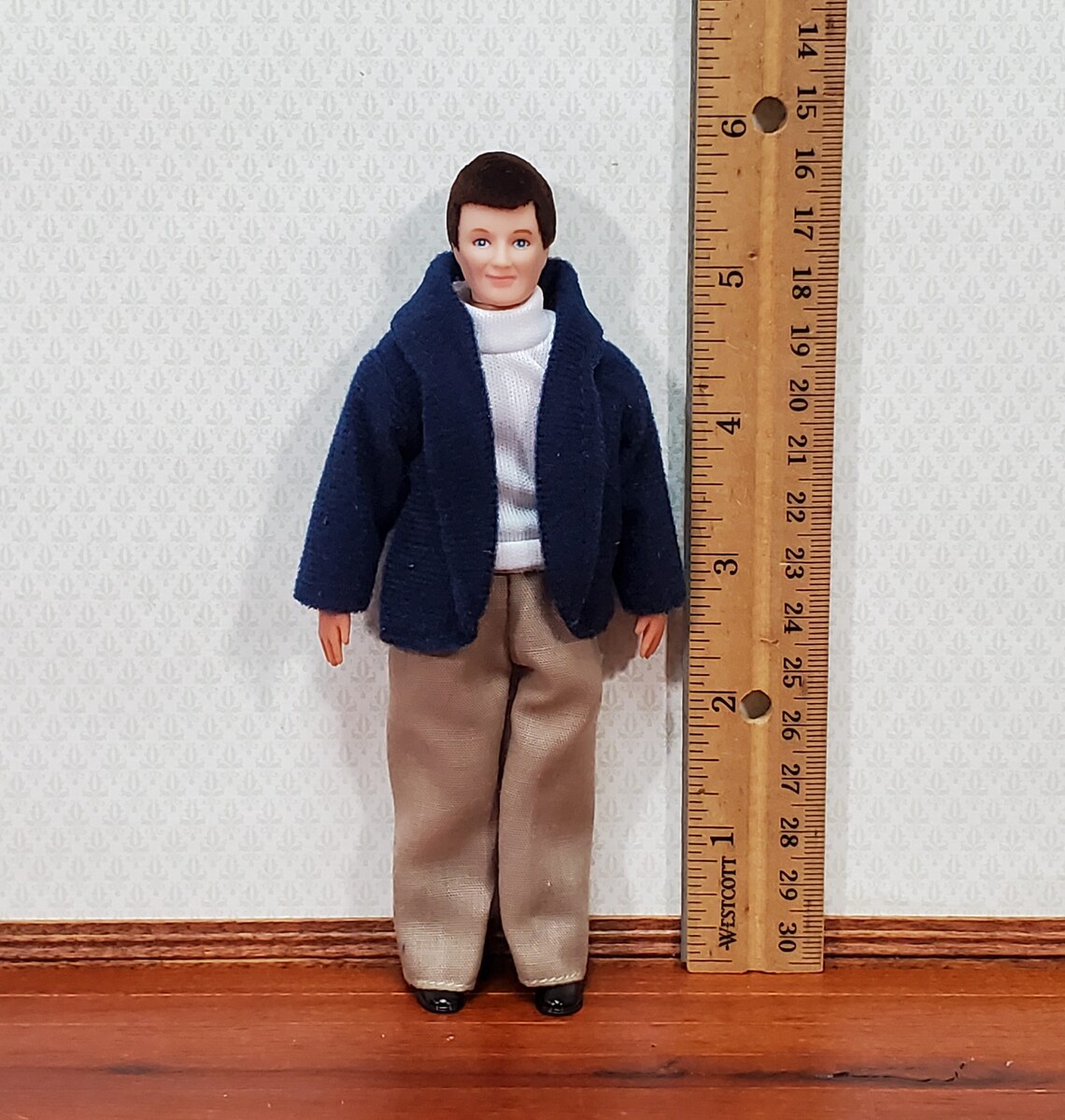 Dollhouse Man Modern Doll Dad Father Poseable 1:12 Scale - Etsy
