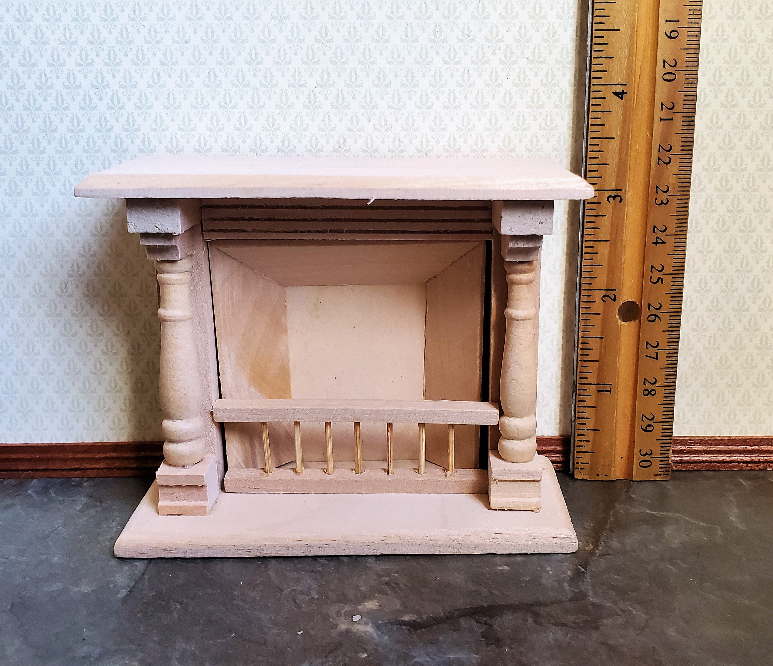 Dollhouse Miniature Fireplace Large DIY 1:12 Scale Furniture | Etsy