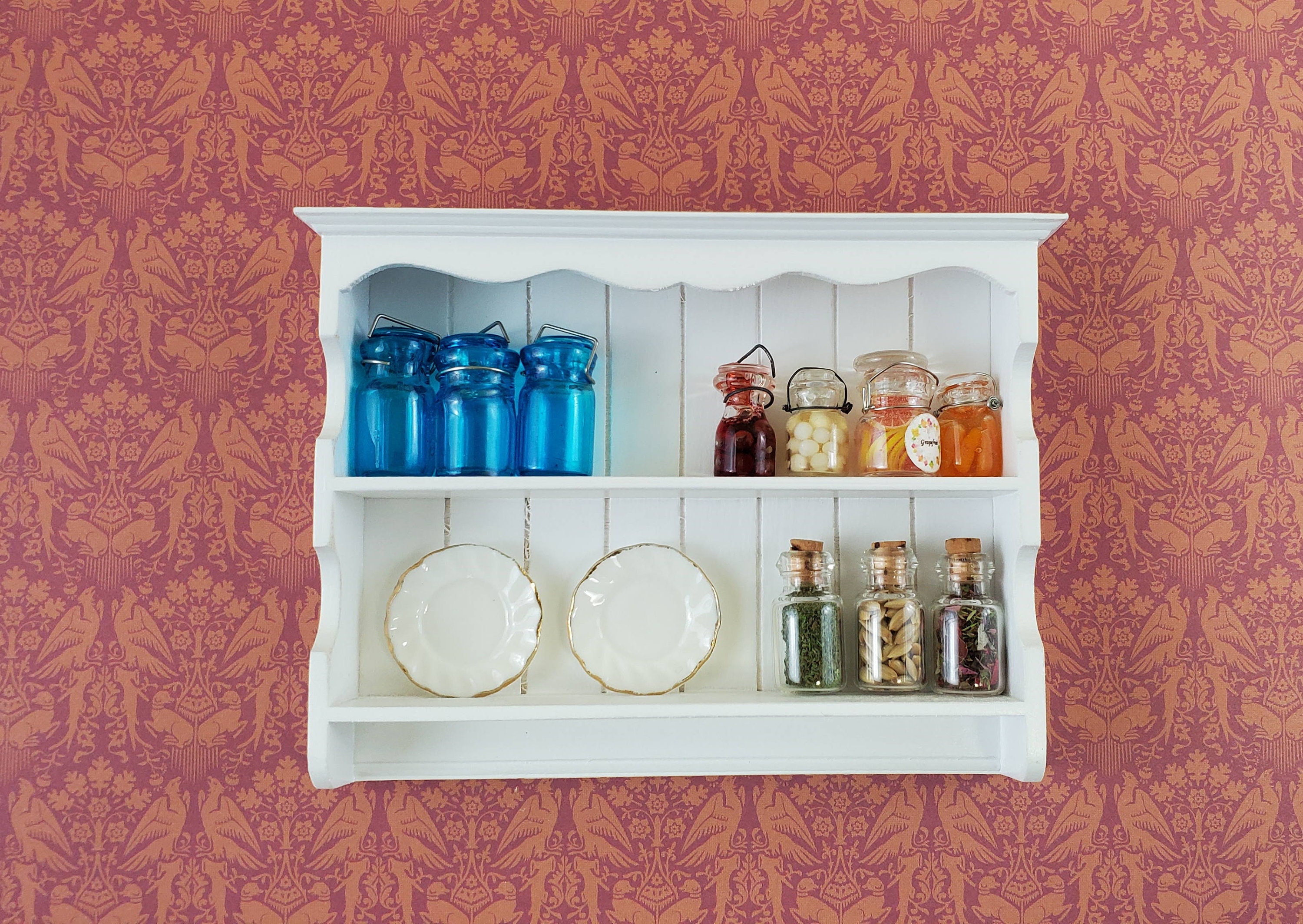 Dollhouse Miniature Display Shelf Large Hanging 1:12 Scale - Etsy