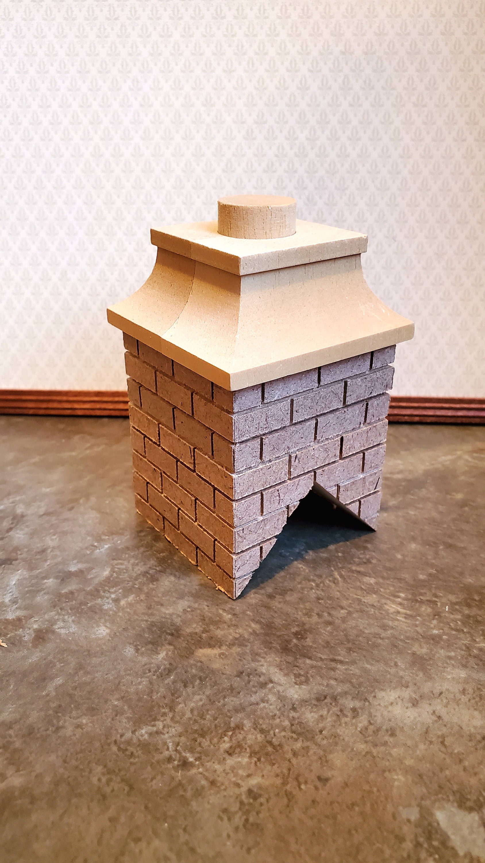 Dollhouse Miniature Brick Chimney Wood Tall 1:12 Scale 45 - Etsy