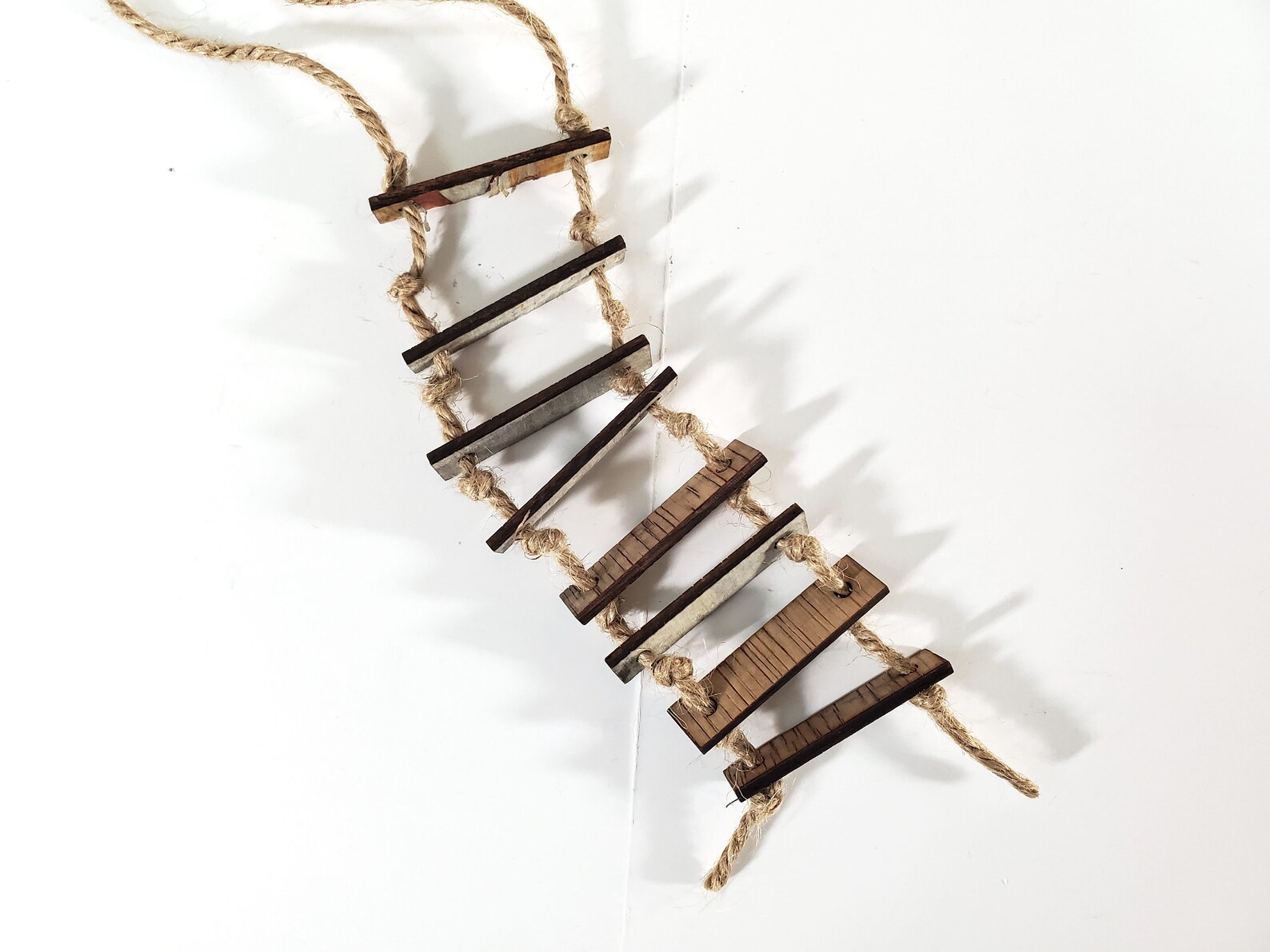 Miniature old Rope Ladder for Tree Houses Scale - Etsy