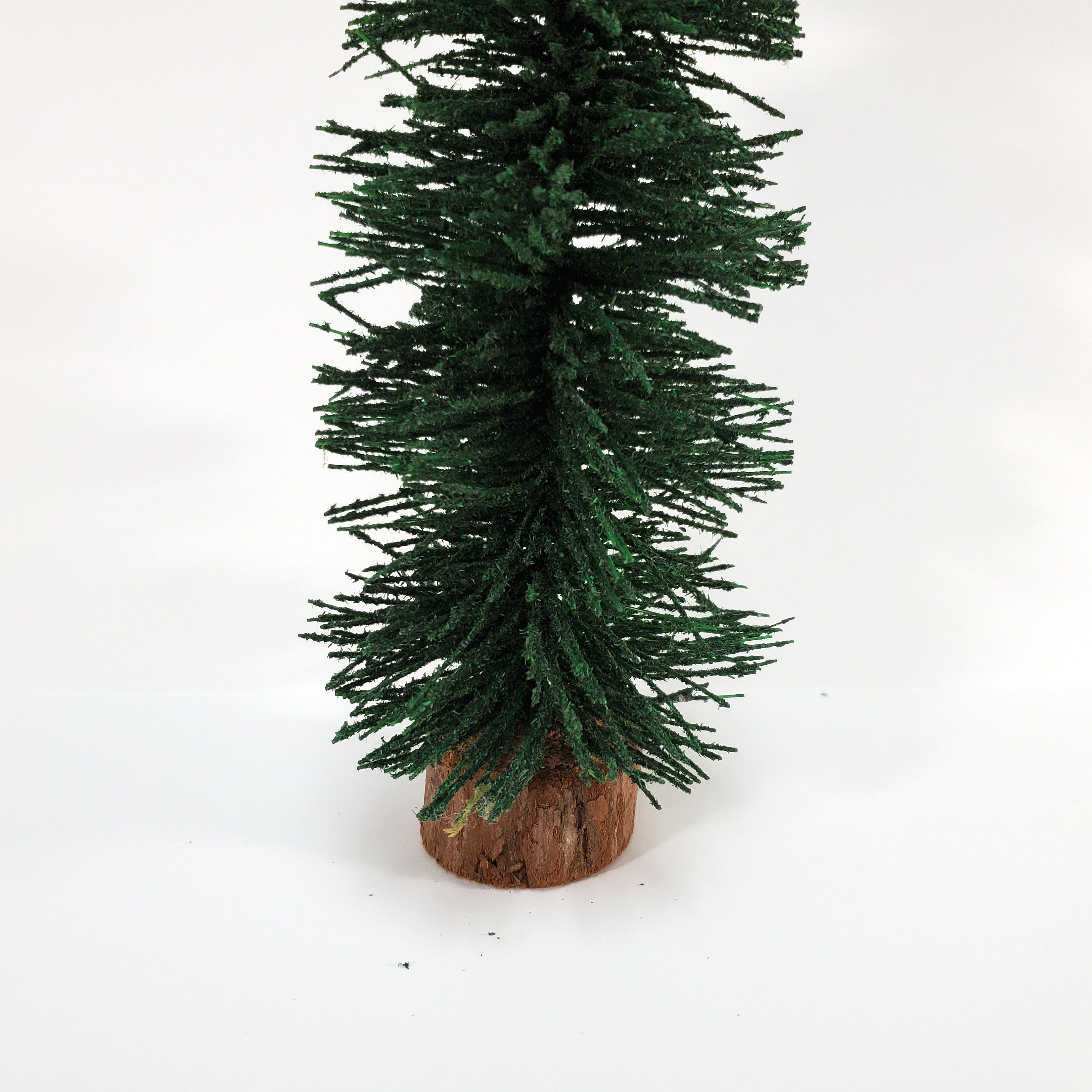 Tall Narrow Evergreen Tree on Wood Base Scenery 12 Tall | Etsy