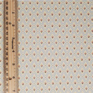 Dollhouse Wallpaper Blue Diamond Floral Victorian Bradbury & Bradbury 1 ...