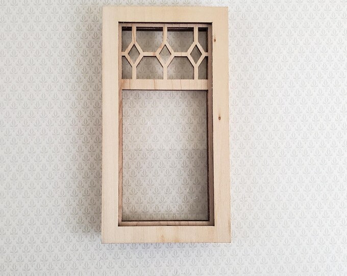 Dollhouse Miniature Window Victorian Style Diamond Top 1:12 Scale ...