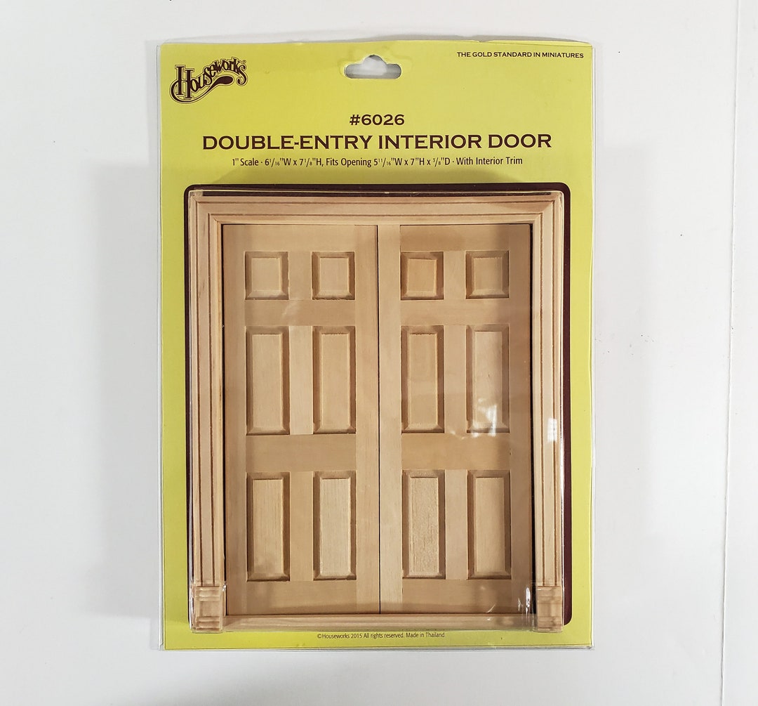 Dollhouse Double French Doors 1:12 Scale Miniature Houseworks #6026 ...