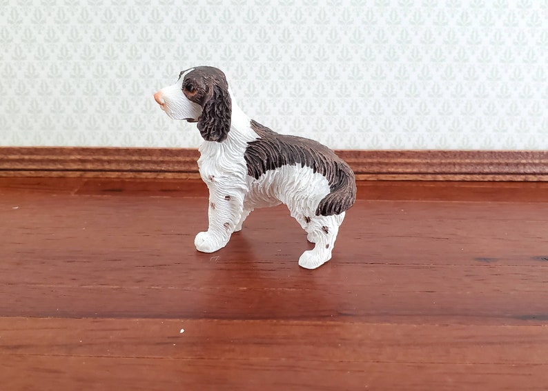 Dollhouse Miniature Dog English Springer Spaniel 1:12 Scale - Etsy