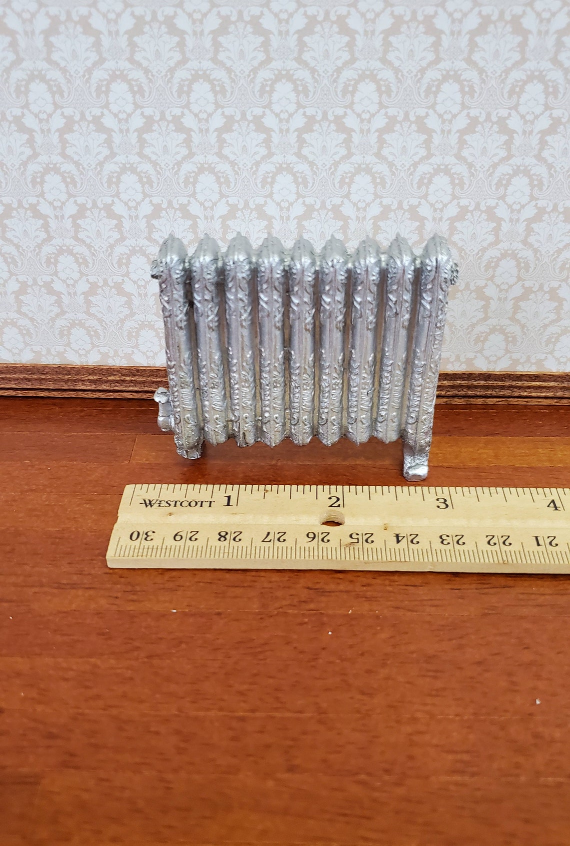 Dollhouse Miniature Radiator Large Silver Fancy 1:12 Scale - Etsy
