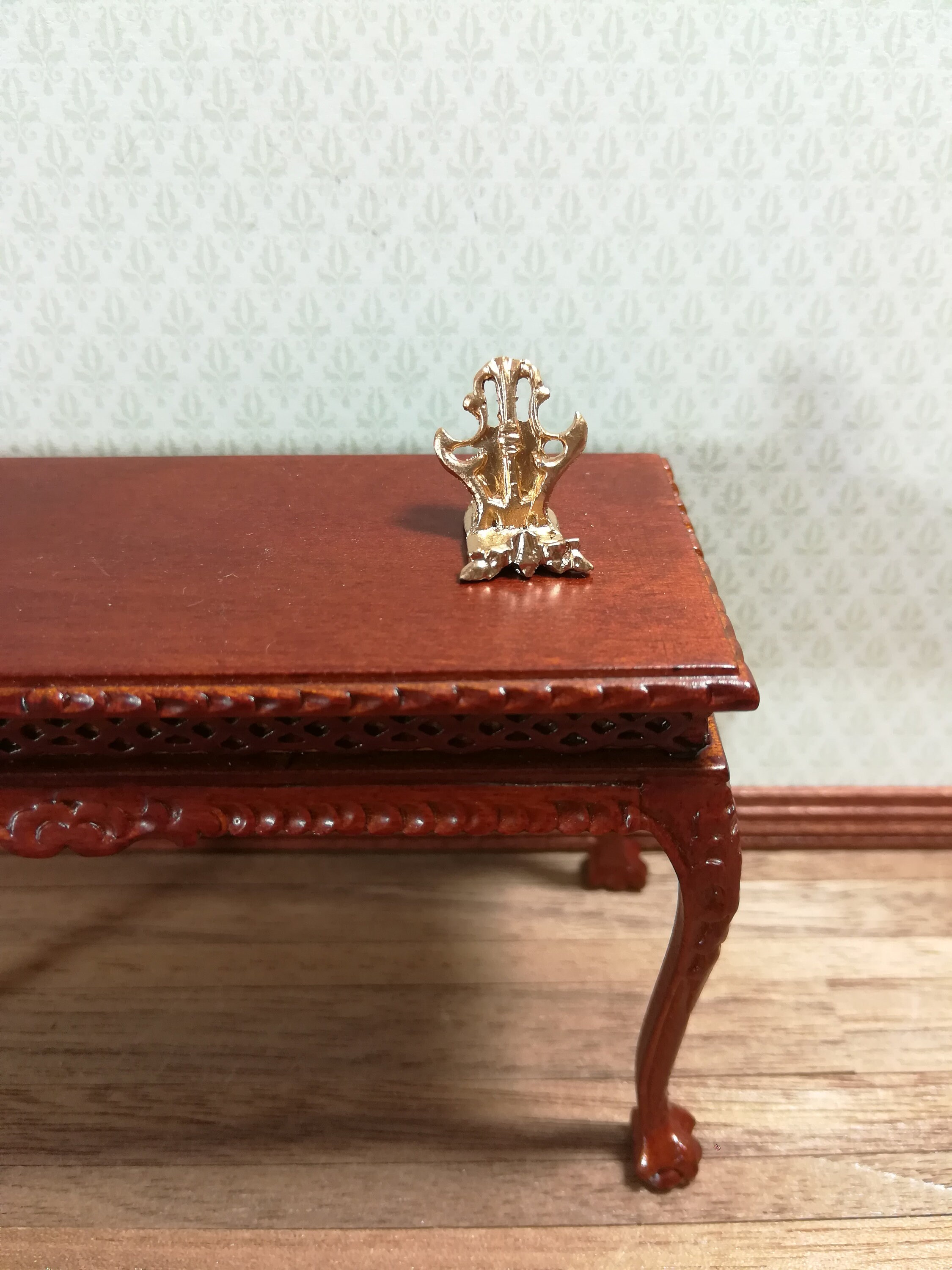 Dollhouse Miniature Plate Stand Holder Gold 1:12 Scale Painted - Etsy