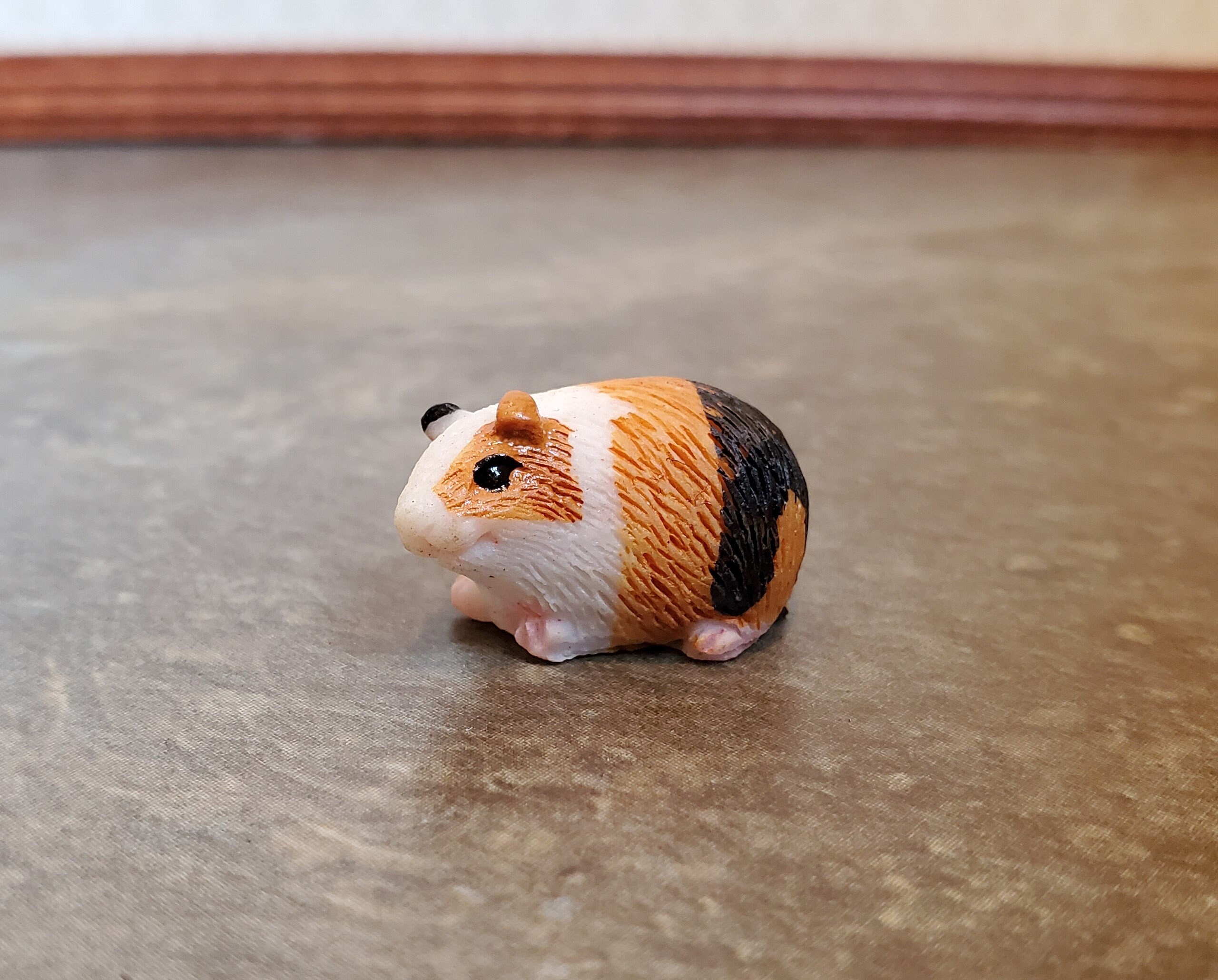 Dollhouse Miniature Guinea Pigs Set of 3 1:12 Scale Pet Black - Etsy