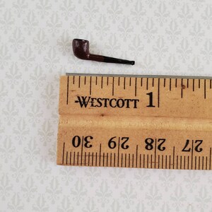 Dollhouse Miniature Smoking Pipe Classic Style Painted Metal 1:12 Scale ...
