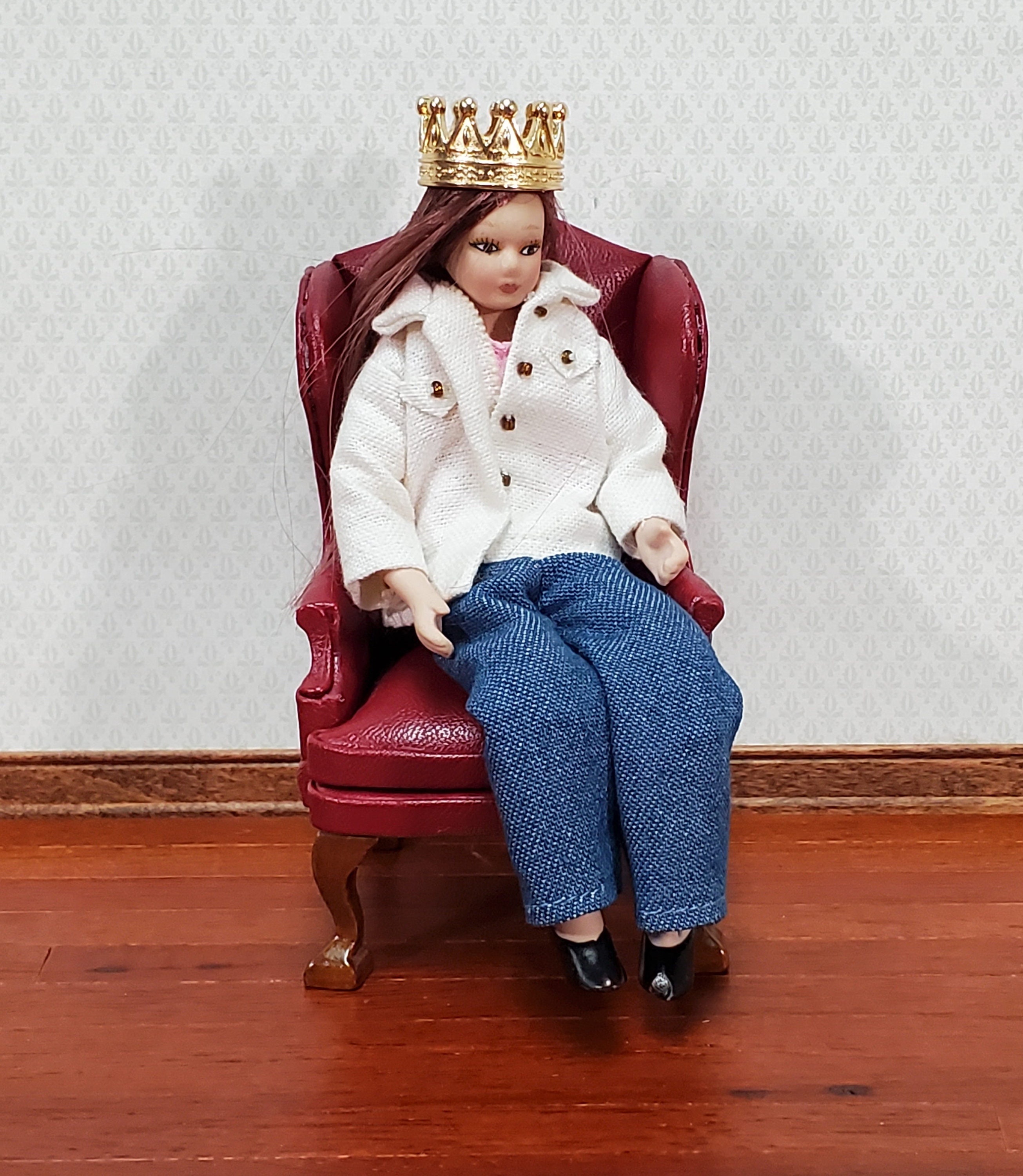 Tiny Miniature Crown Gold Metal for Dolls Dollhouse Works With - Etsy