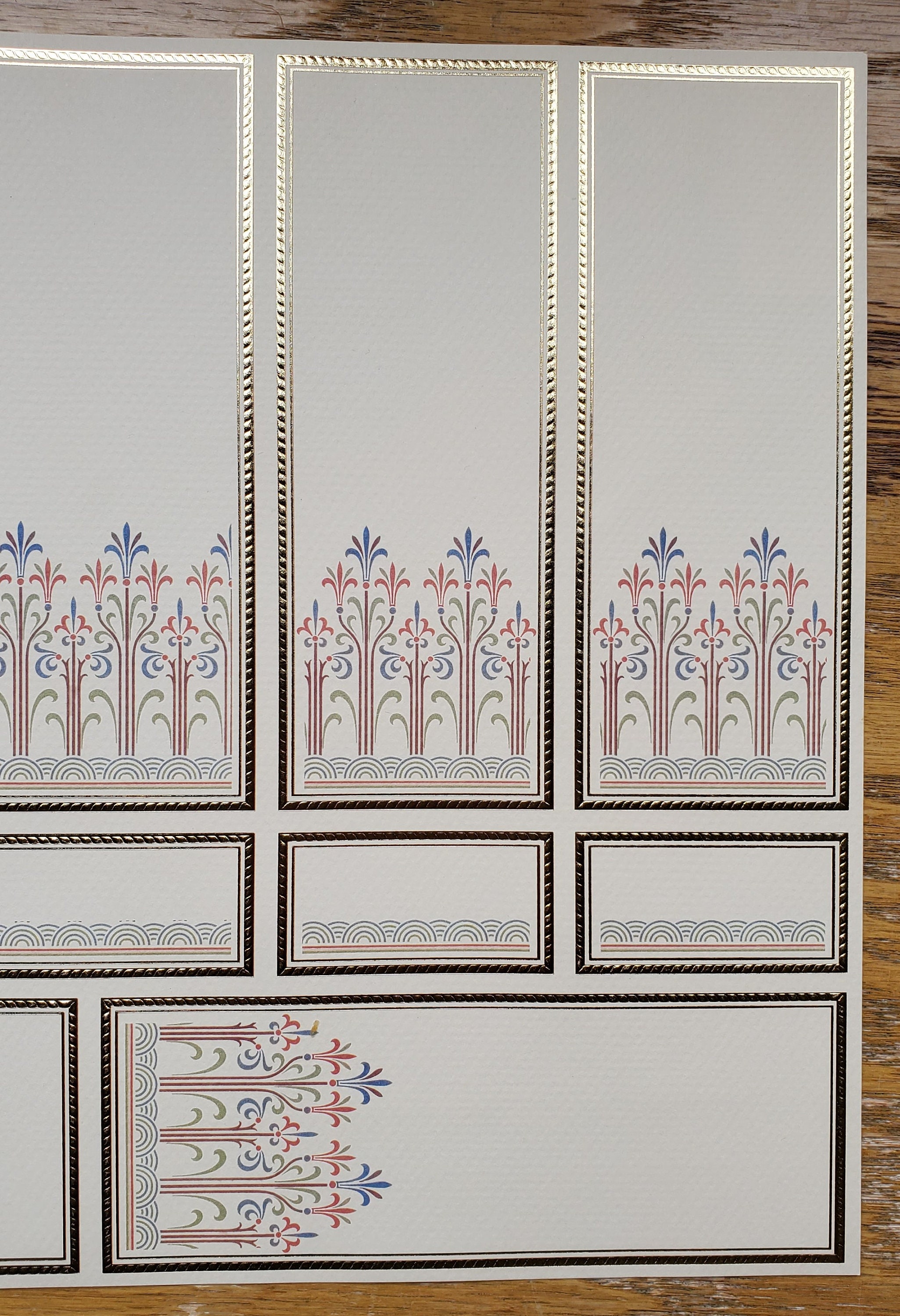 Dolls & Miniatures Dollhouse Miniature Deco Wall Panel Section by World ...