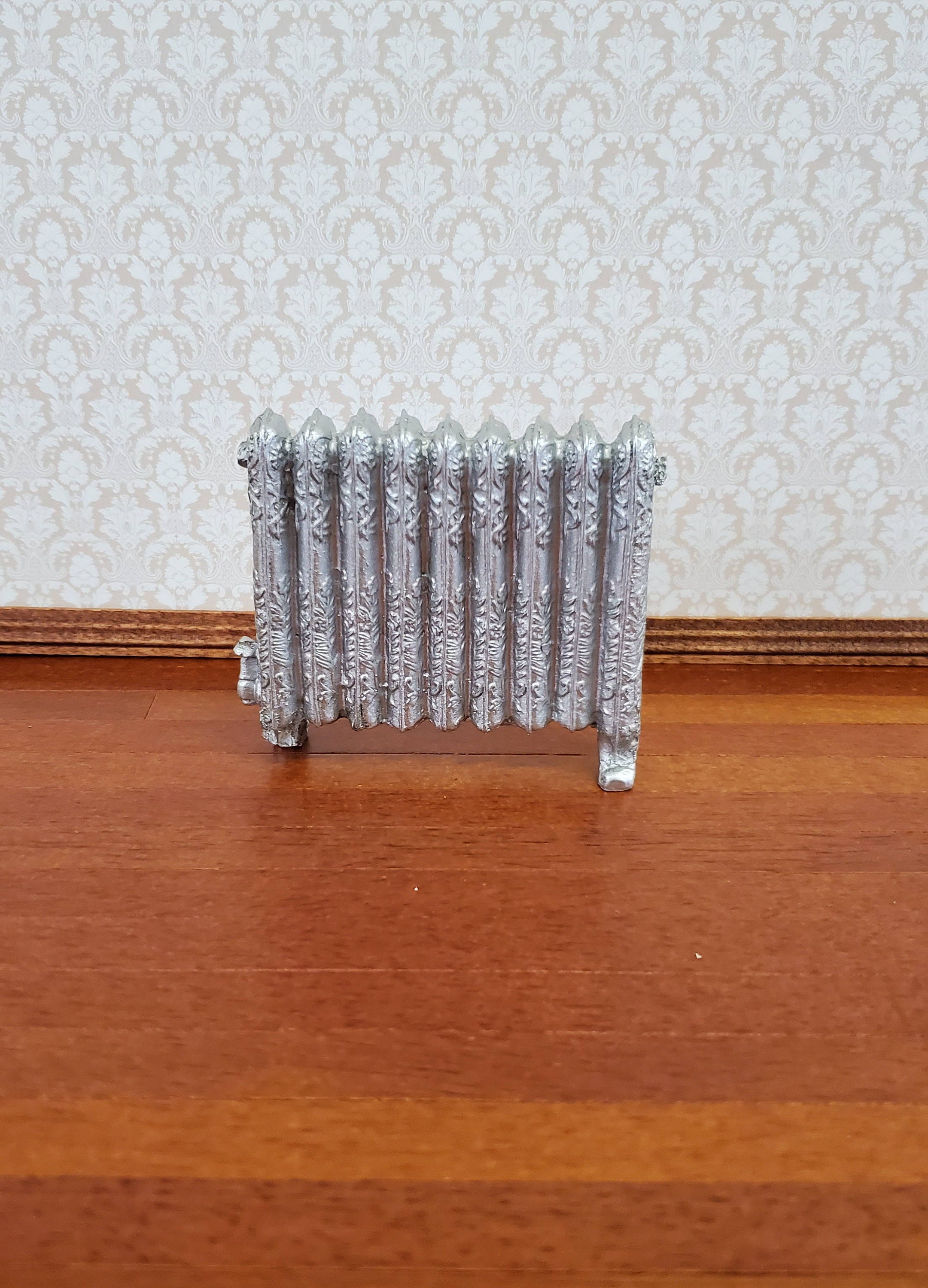 Dollhouse Miniature Radiator Large Silver Fancy 1:12 Scale | Etsy