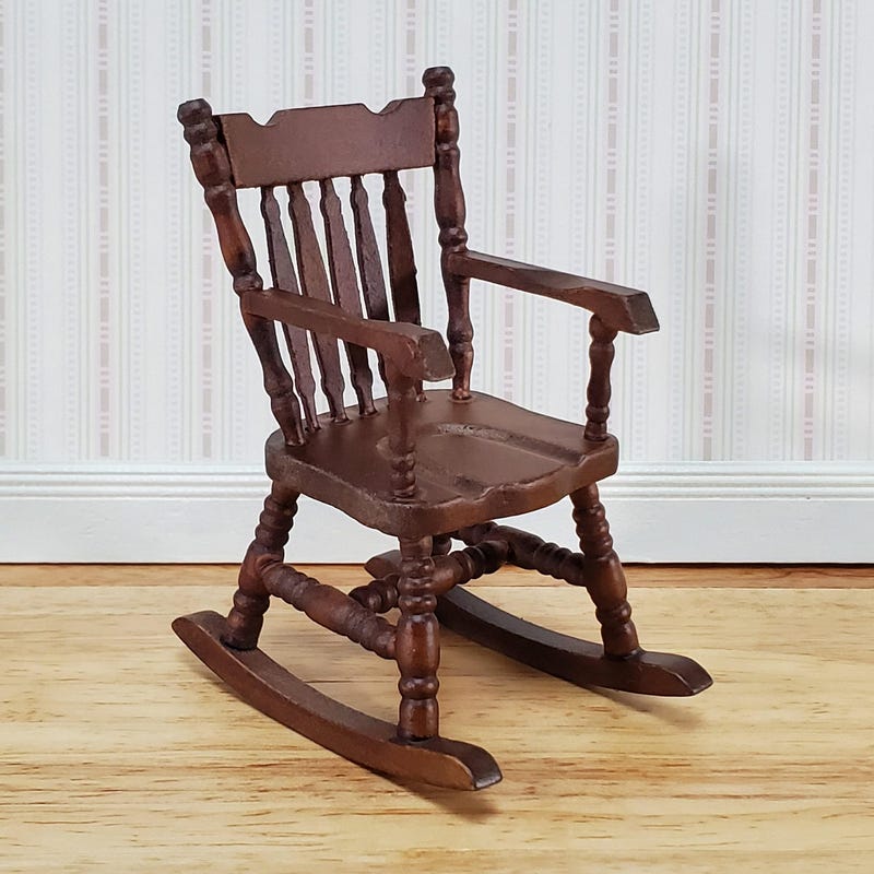 Wooden Miniature Rocking Chair - Etsy