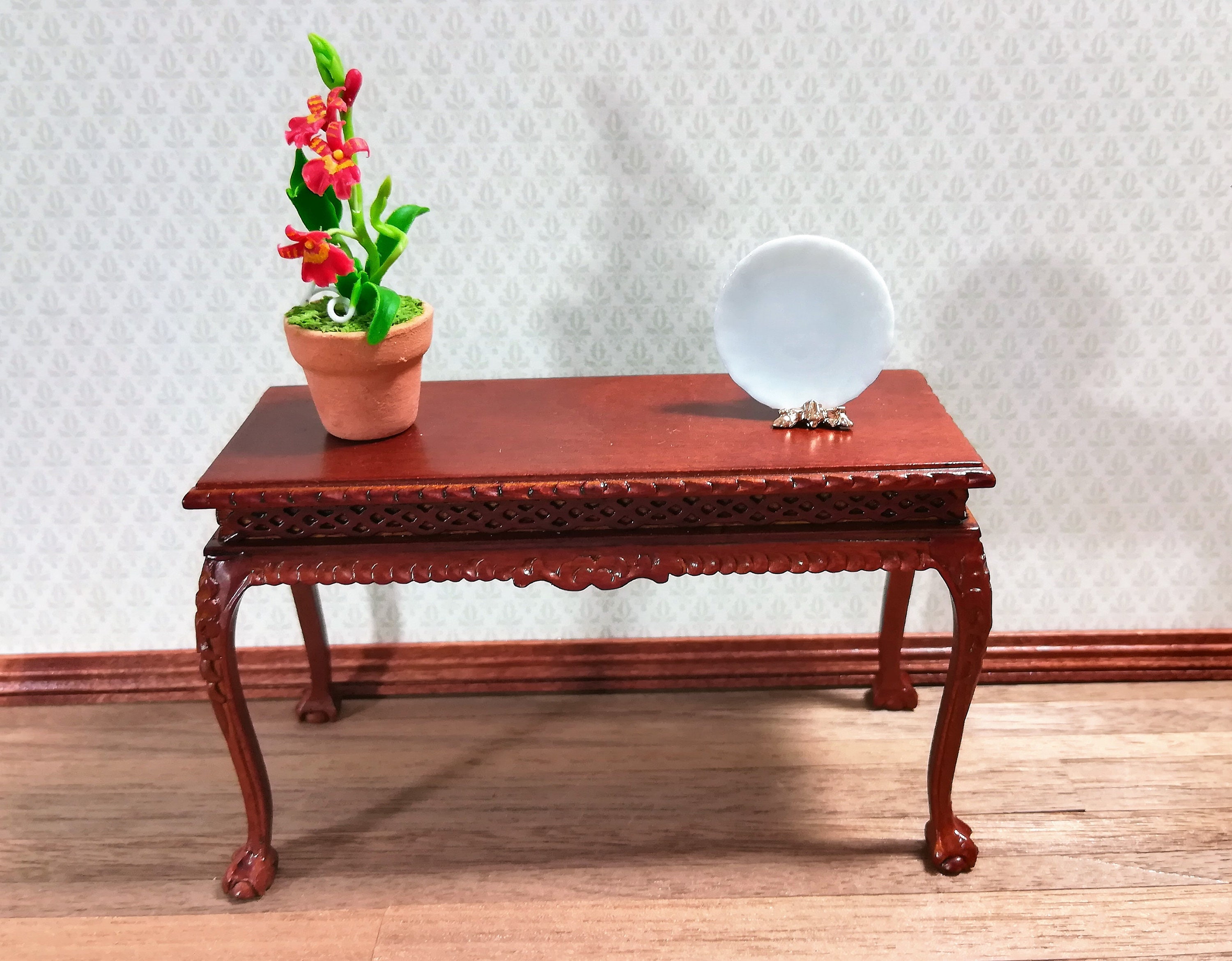 Dollhouse Miniature Plate Stand Holder Gold 1:12 Scale Painted - Etsy