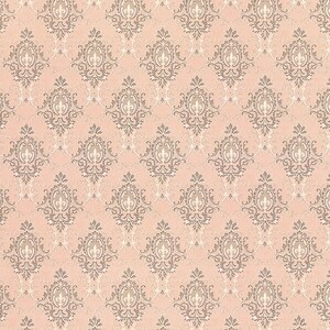Dollhouse Wallpaper Peachy Pink Victorian 1:12 Scale Miniature by Itsy ...