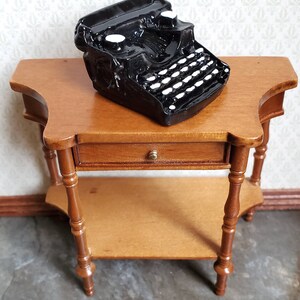 Dollhouse Manual Typewriter Vintage Style Black 1:12 Scale Miniature ...