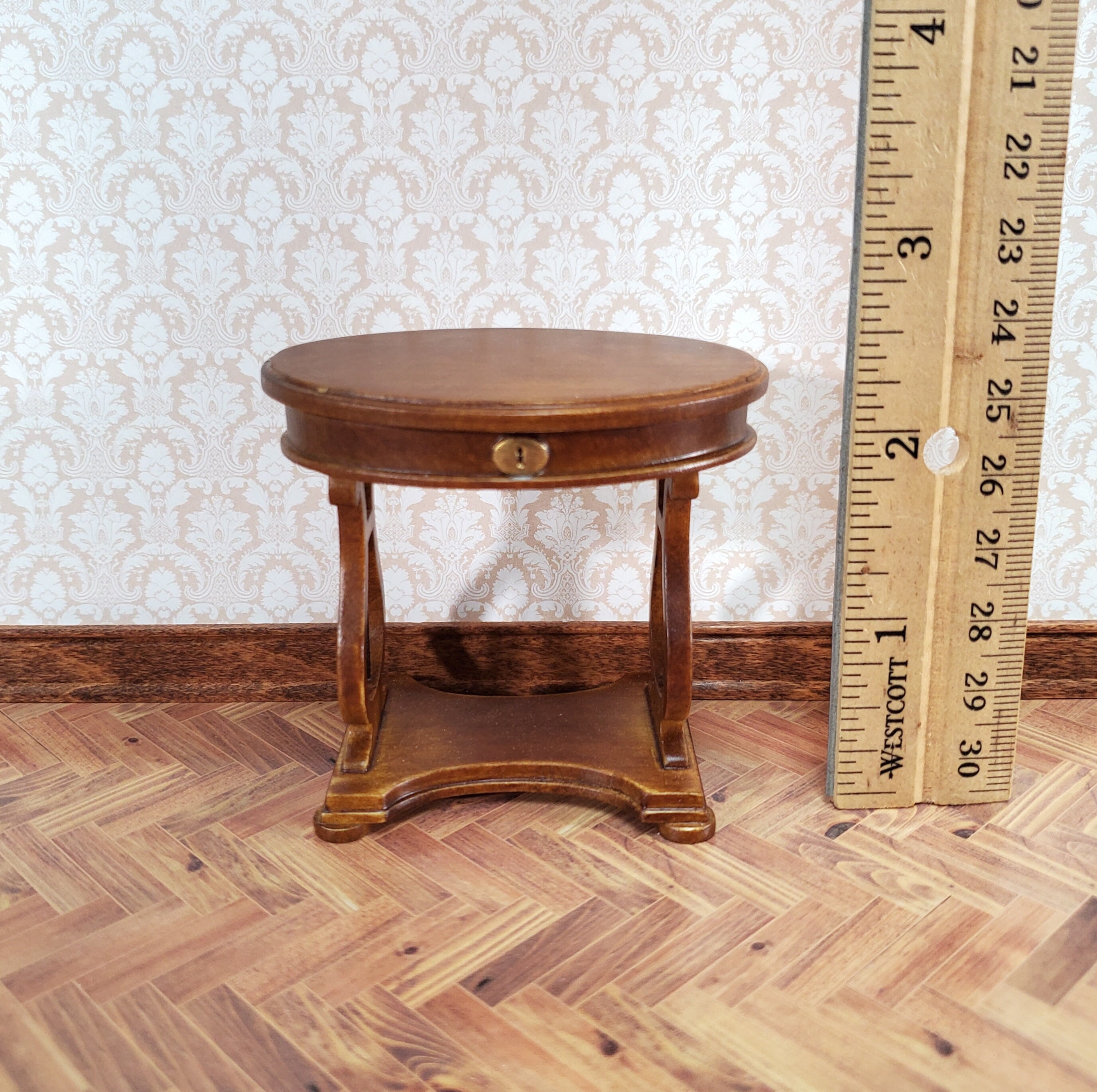 JBM Miniature Sewing Table Oval 1:12 Scale Miniature Furniture - Etsy