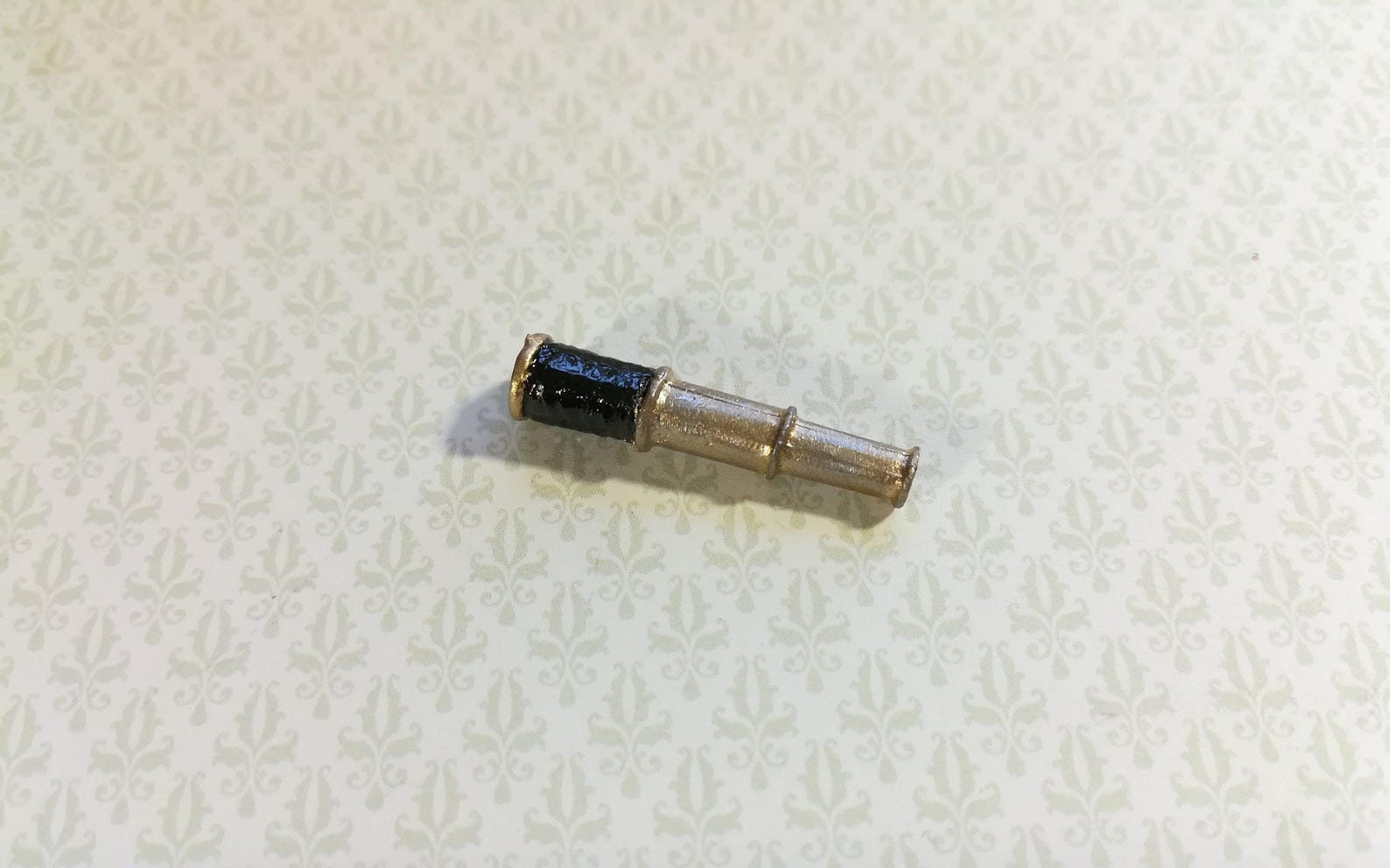 Dollhouse Miniature Telescope Gold & Black Metal 1:12 Scale - Etsy