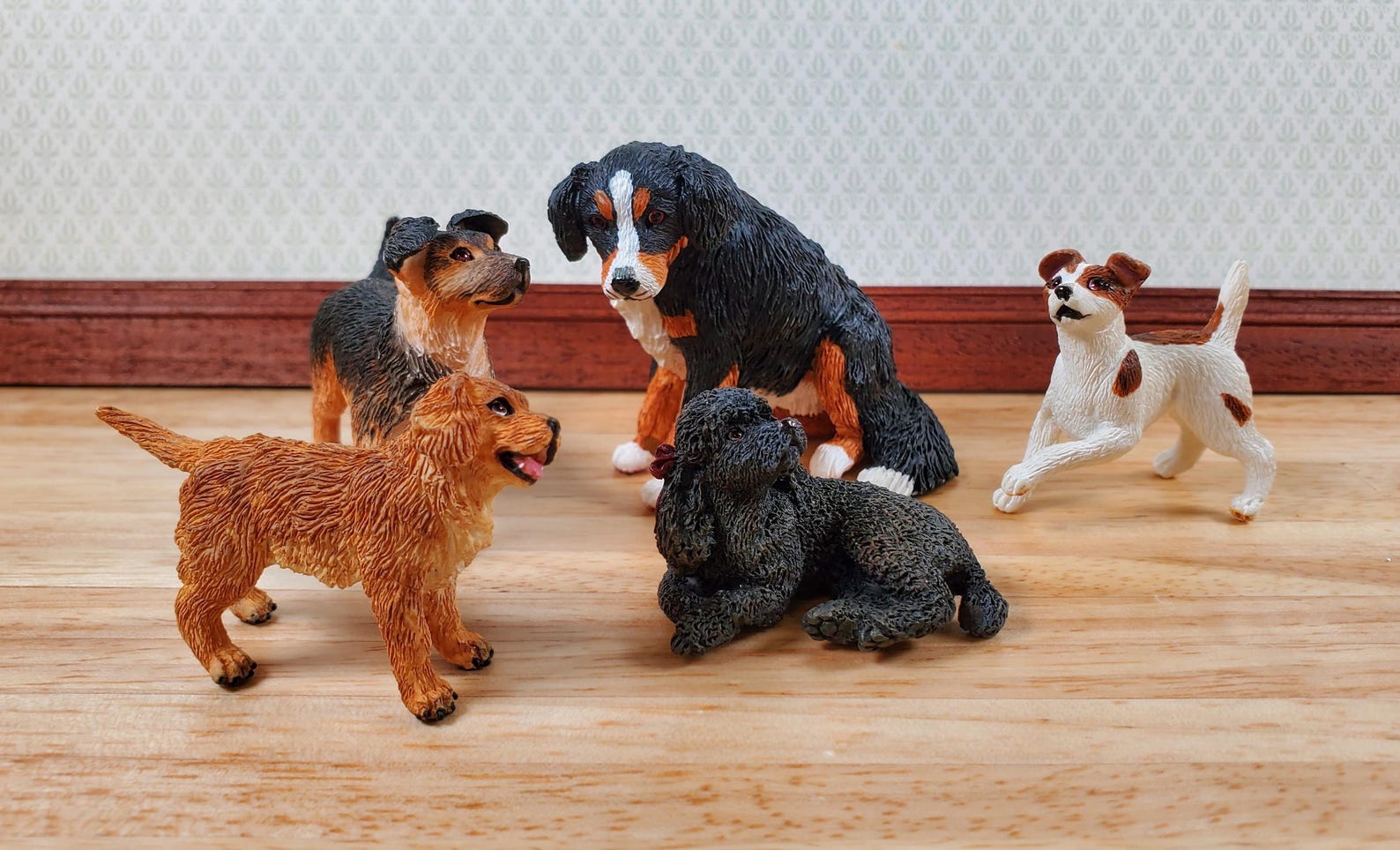 Dollhouse Bernese Mountain Dog Pet 1:12 Scale Miniature Animal - Etsy