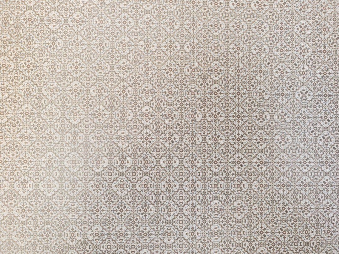 Dollhouse HALF SCALE Floor Tile Paper Bronze on White 1:24 Scale by ...