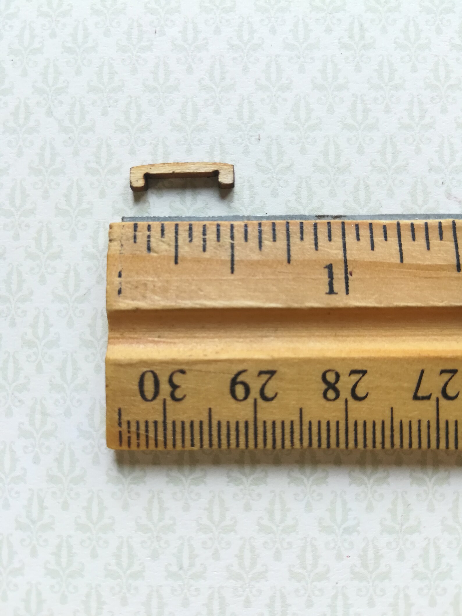 Dollhouse Miniature Drawer Pulls Handles Wood 12 Pieces 1:12 Scale 1/2 ...