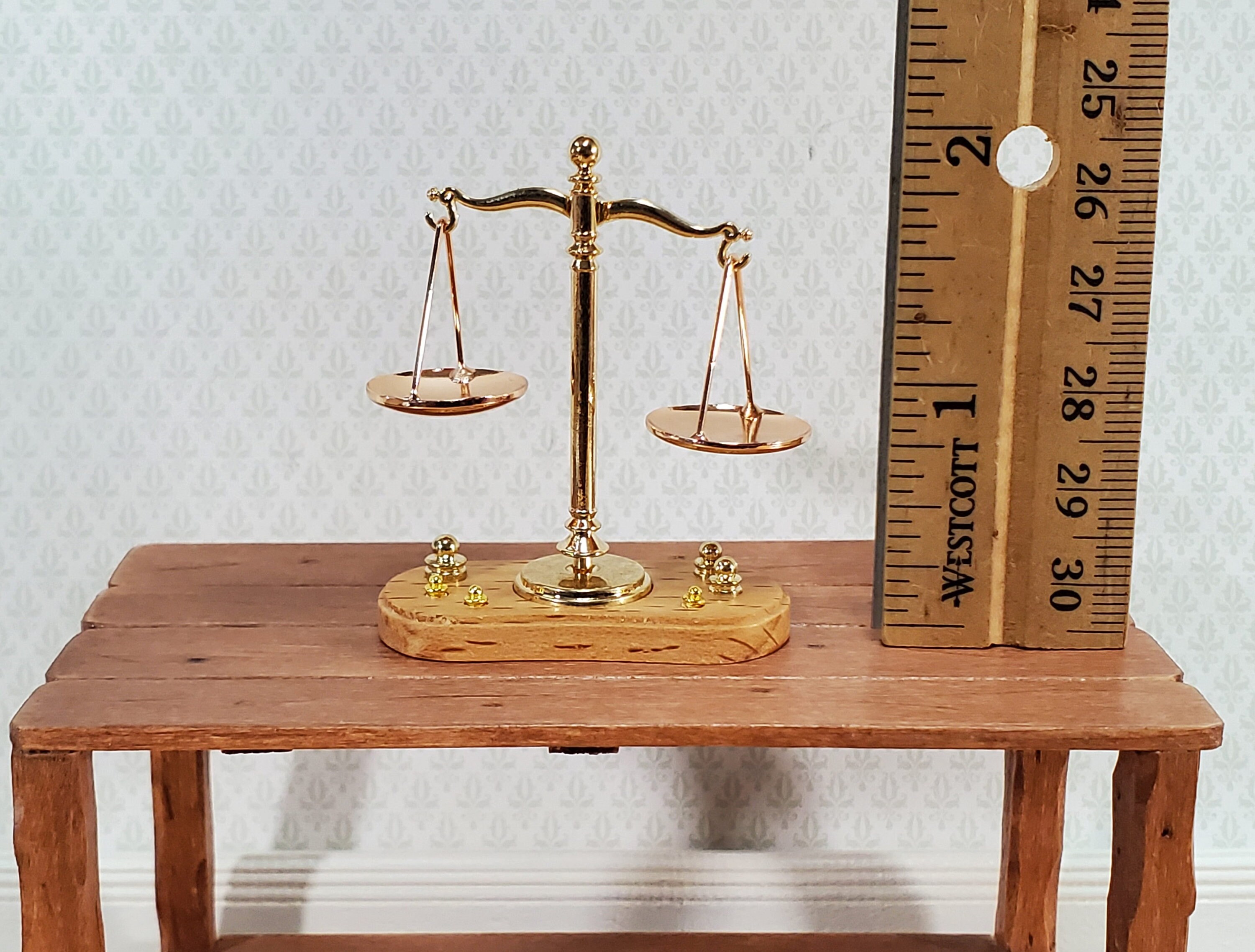 Miniature Scale With Weights Metal Pharmacy Grocer Apothecary - Etsy