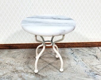 Dollhouse Porch Swing Bench Style White 1:12 Scale Miniature Garden ...