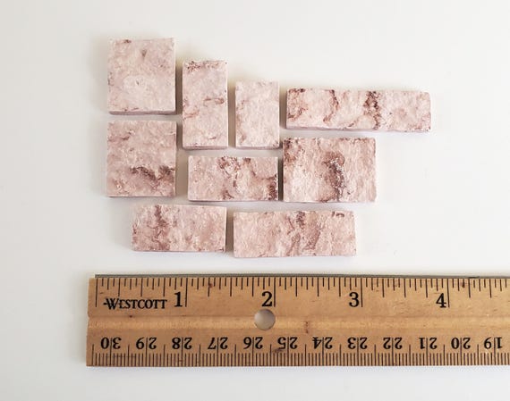 Dollhouse Miniature Cut Stone Brown by Andi Mini Brick Stone 1 12 Scale 72 Sq in AM0724 Etsy New Zealand