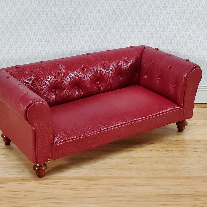 Miniature Sofa Red - Etsy