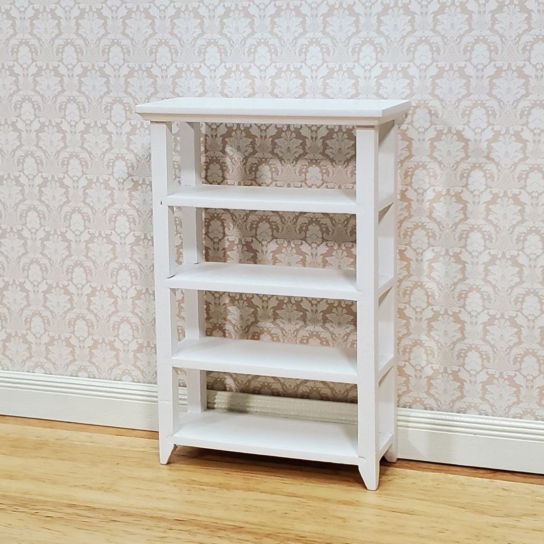 Dollhouse Shelves White Standing Open Back 1:12 Scale - Etsy