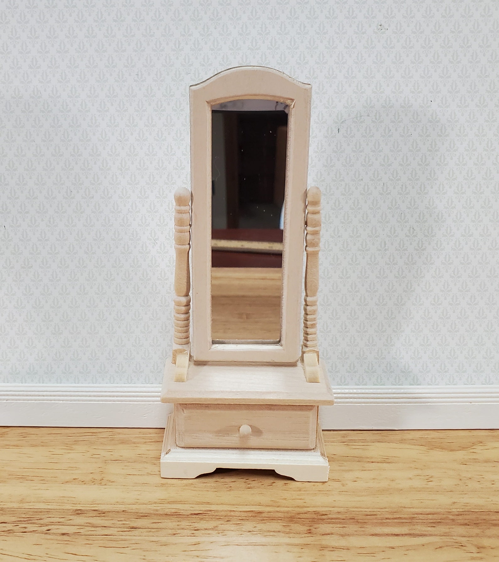 Dollhouse Mirror Full Length Dressing on Wood Tilting Frame - Etsy