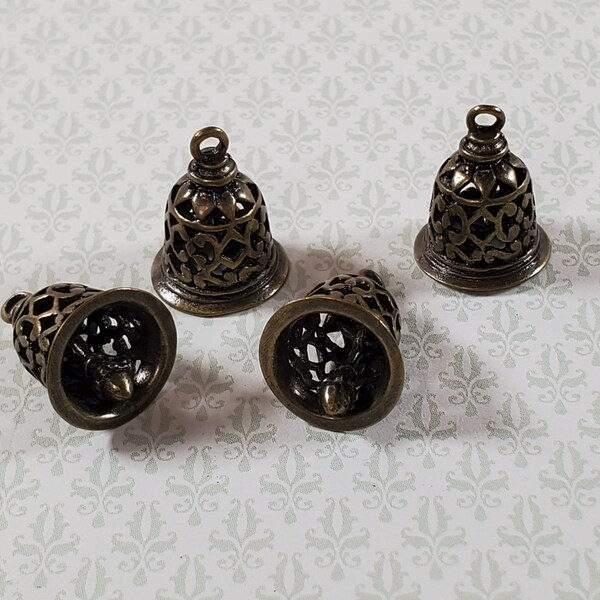 Tiny Bell Charm - Etsy