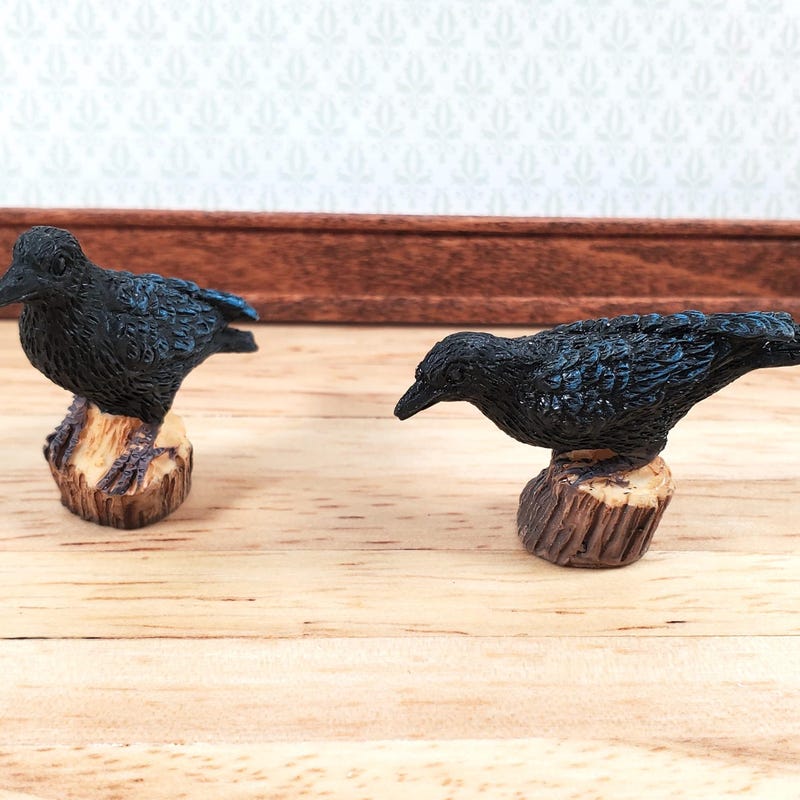 Miniature Crow - Etsy