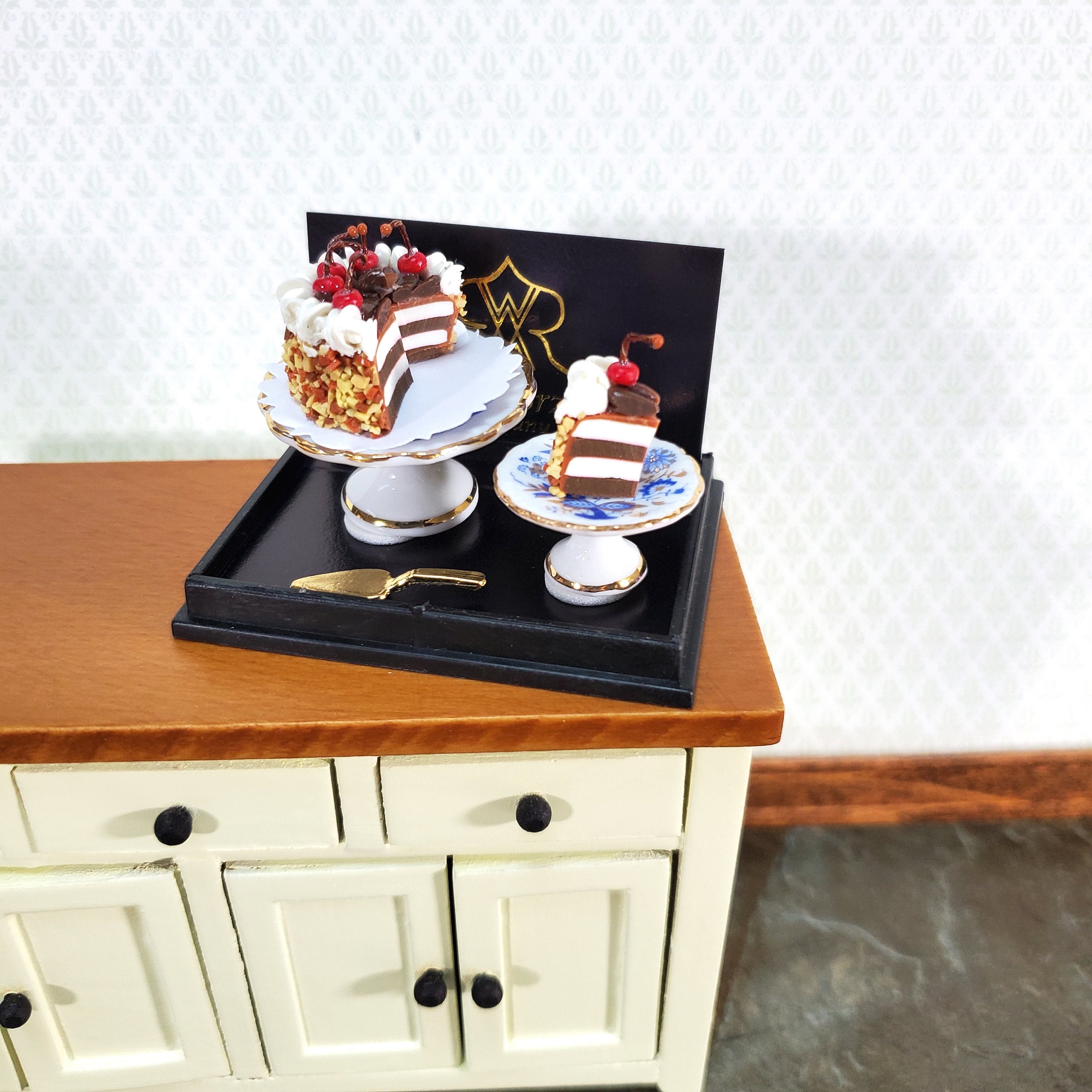 Reutter Porcelain Miniature Cake Stands Plates and Serving - Etsy