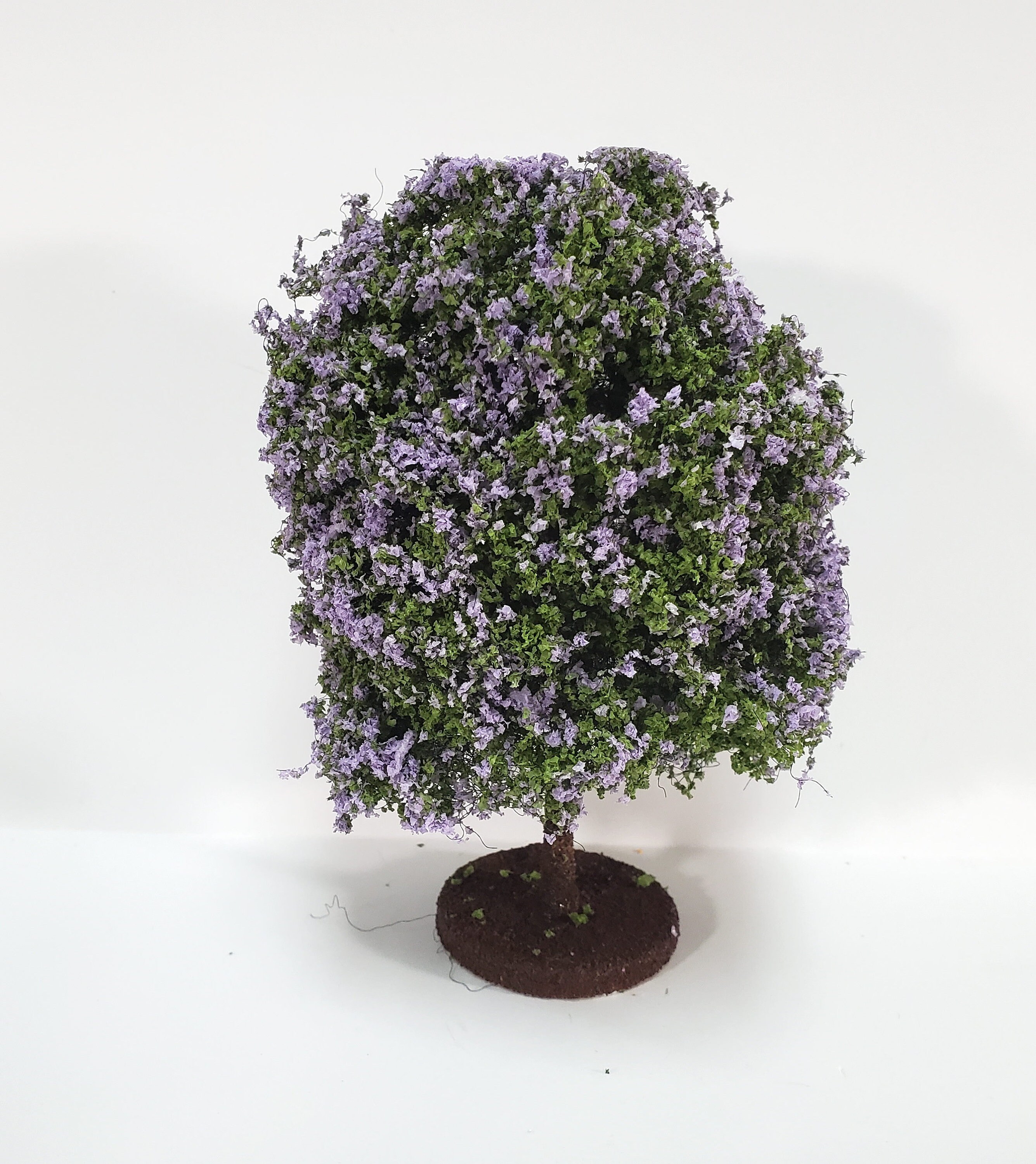 Miniature Tree or Shrub Bush Lilac Purple & Green Scale Model | Etsy