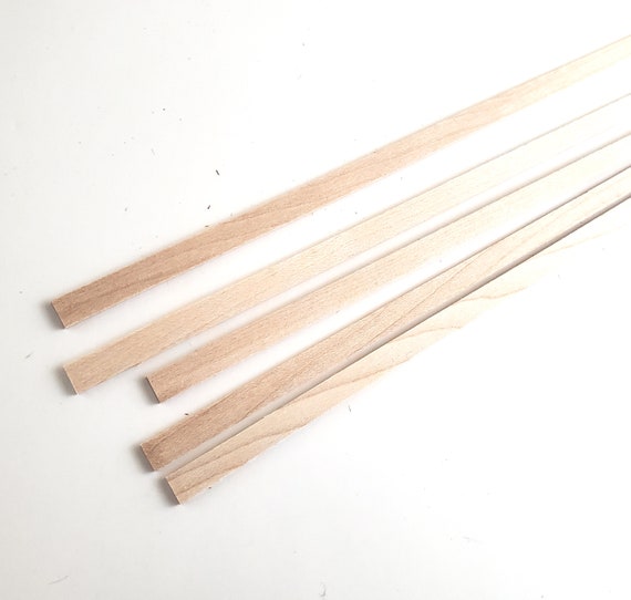 Maple Wood Strips 5 Pieces 1/16 X 1/4 X 18 - Etsy
