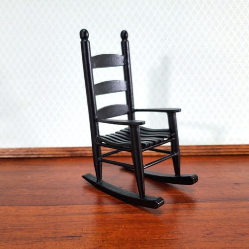 Miniature Dollhouse Rustic Rocking Chair - Etsy