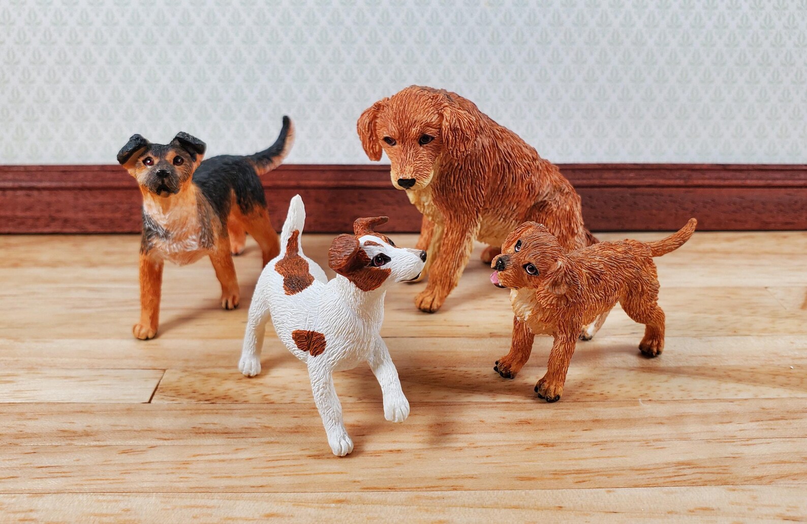 Dollhouse Dog Jack Russell Terrier Pet 1:12 Scale Miniature Animal - Etsy