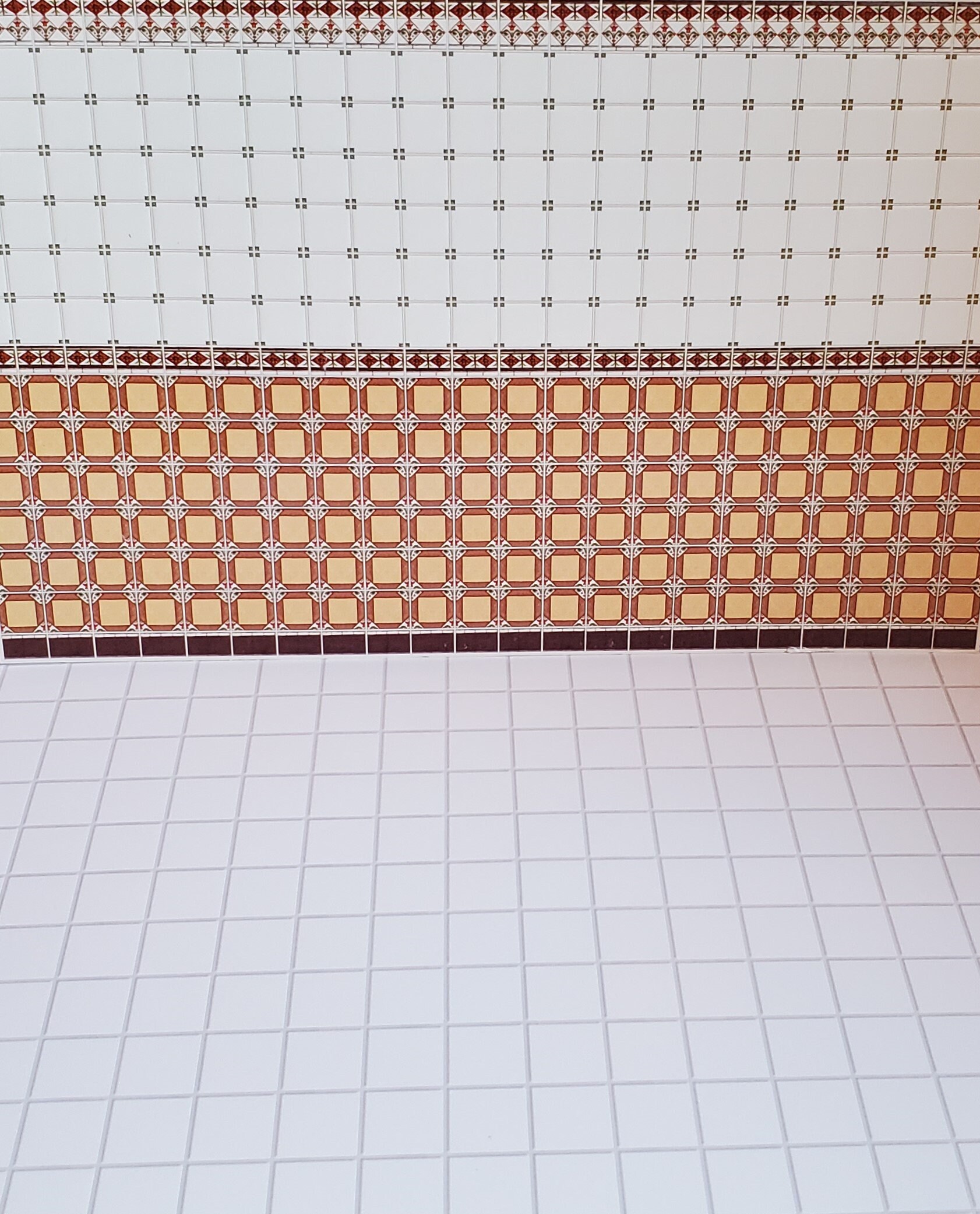 Dollhouse Miniature White Square Tile Embossed Glossy Card - Etsy