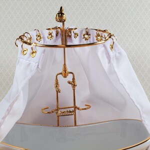 Dollhouse Bath With Shower & Curtain Victorian Rose Reutter Porcelain 1 ...